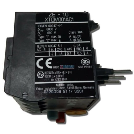 Moeller Eaton Overload Relay ZE-1,6-1-1.6A – Balaji Electrical ...